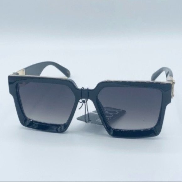 Accessories | 23 Black Oversized Square Big Thick Hip Hop Sunglasses ...
